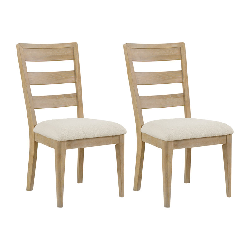 Lark Manor Ashal Polyester Ladder Back Side Chair Dining Chair & Reviews | Wayfair